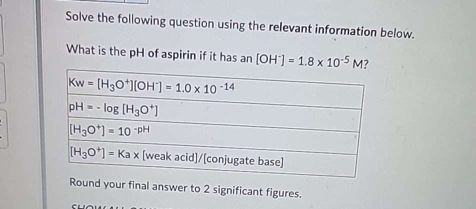 Solved Solve the following question using the relevant | Chegg.com