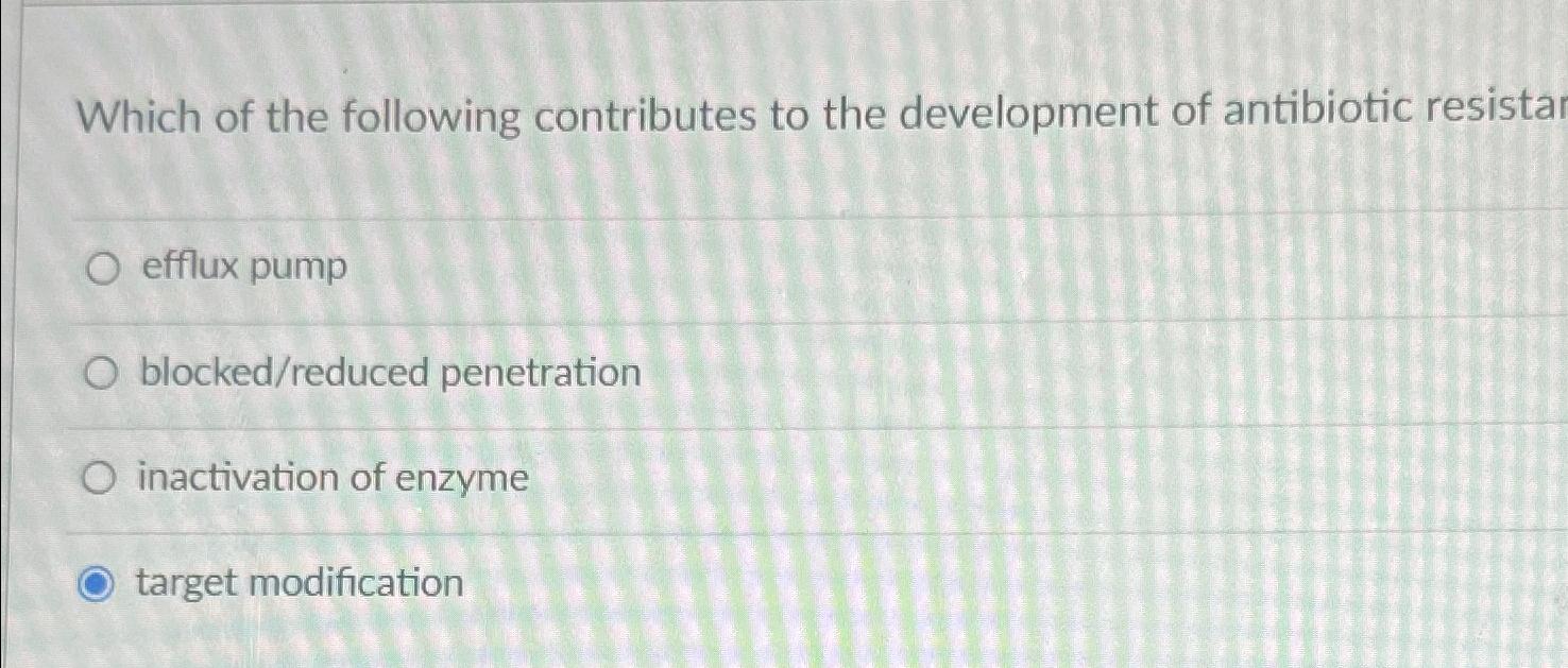 Solved Which of the following contributes to the development | Chegg.com