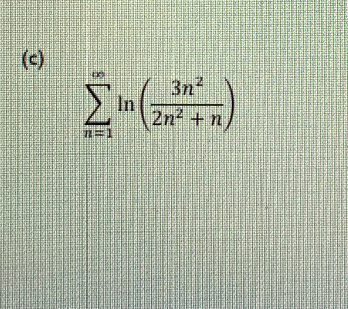 Solved 11. Use the geometric series test, the nth term test | Chegg.com