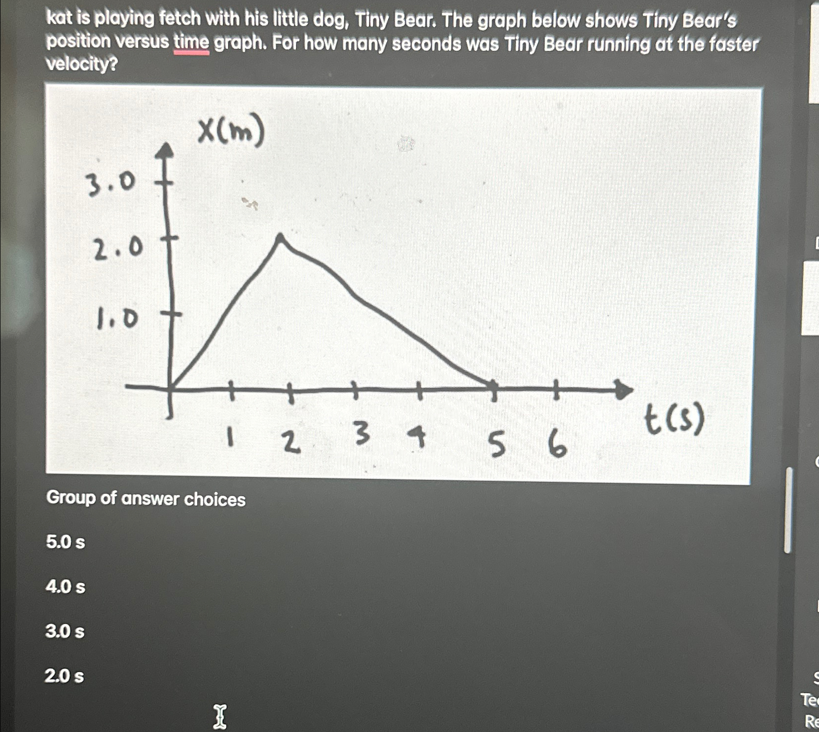 Solved kat is playing fetch with his little dog, Tiny Bear. | Chegg.com