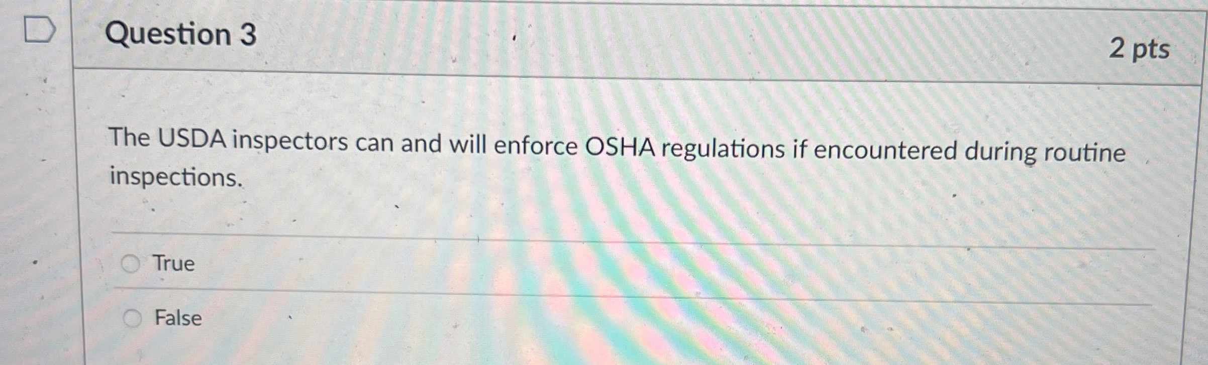 Solved Question 3The USDA inspectors can and will enforce | Chegg.com Solved Question 3The USDA inspectors can and will enforce | Chegg.com