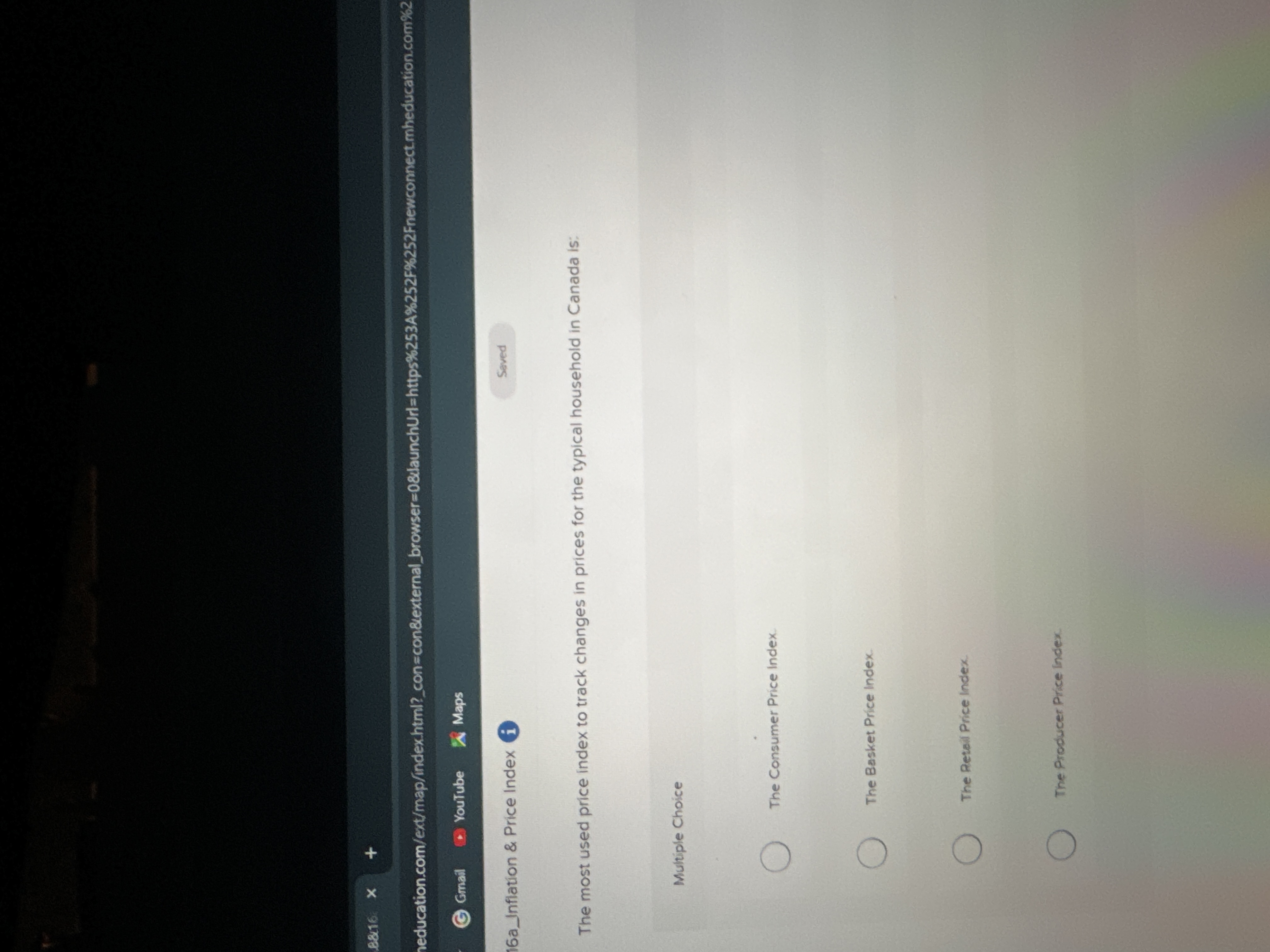 Solved The most used price index to track changes in prices | Chegg.com