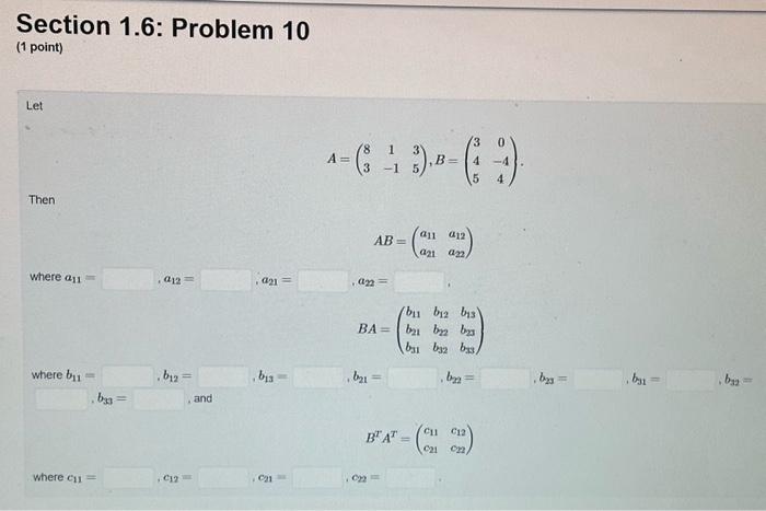 Solved Section 1.6: Problem 9 (1 point) Let | Chegg.com