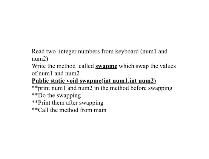 Solved Read two integer numbers from keyboard (numl and | Chegg.com
