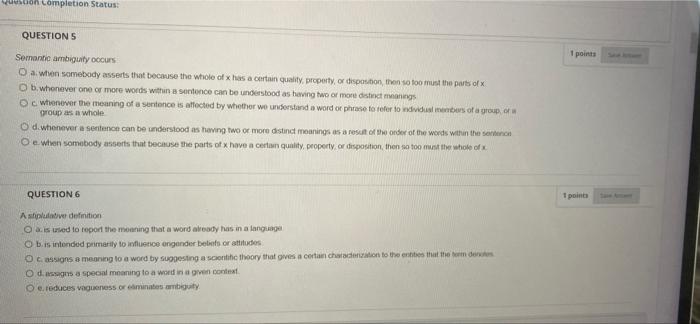Question Completion Status: QUESTIONS According to | Chegg.com