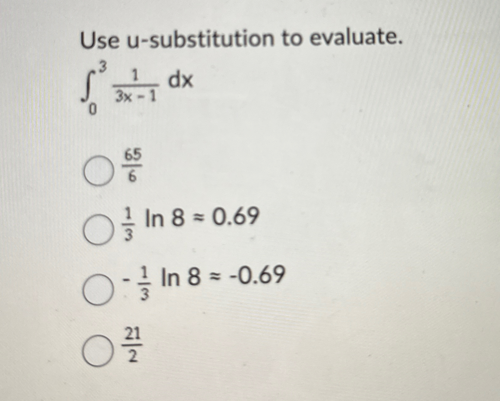 Solved Use u-substitution to | Chegg.com