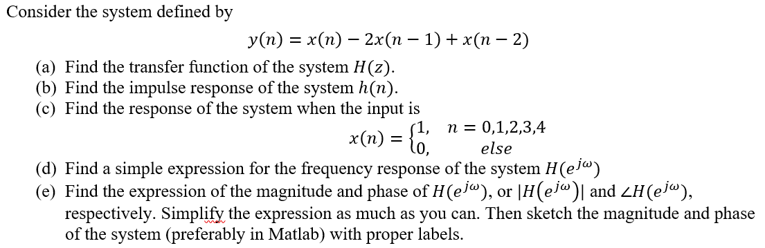 Solved Help! digital signal processing question. please show | Chegg.com