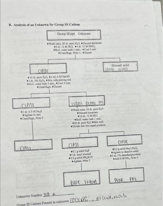 Solved In the group III analysis, 3% hydrogen peroxide | Chegg.com