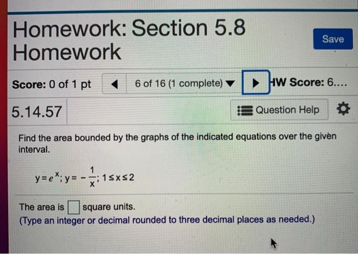 Solved Homework Section 5 8 Homework Save Score 0 Of 1 Pt