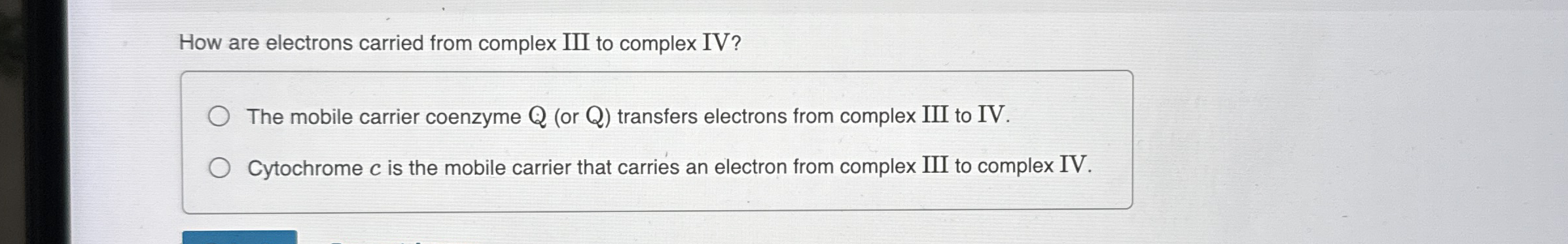 Solved How are electrons carried from complex III to complex | Chegg.com