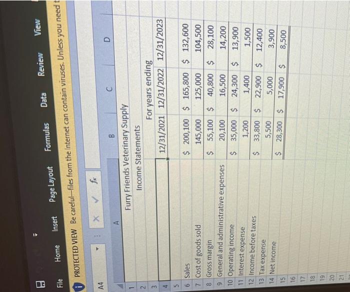Solved Using your Excel worksheet, what is the gross margin | Chegg.com
