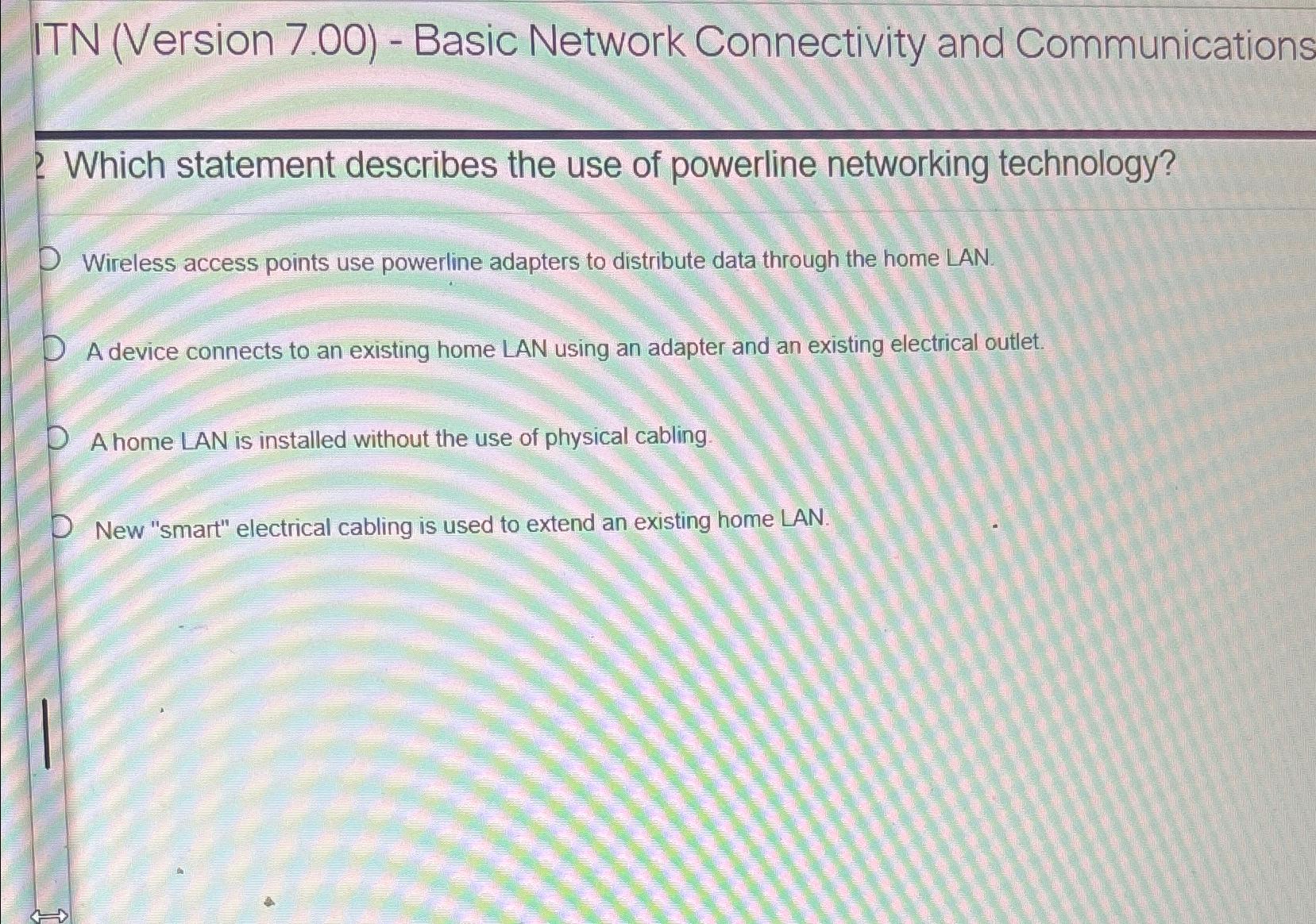 Solved ITN (Version 7.00) - ﻿Basic Network Connectivity and | Chegg.com