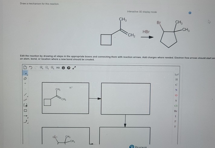 Solved Draw a mechanism for this reaction Interactive 3D | Chegg.com