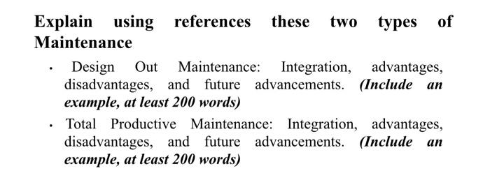 Solved Explain using references these two types of | Chegg.com