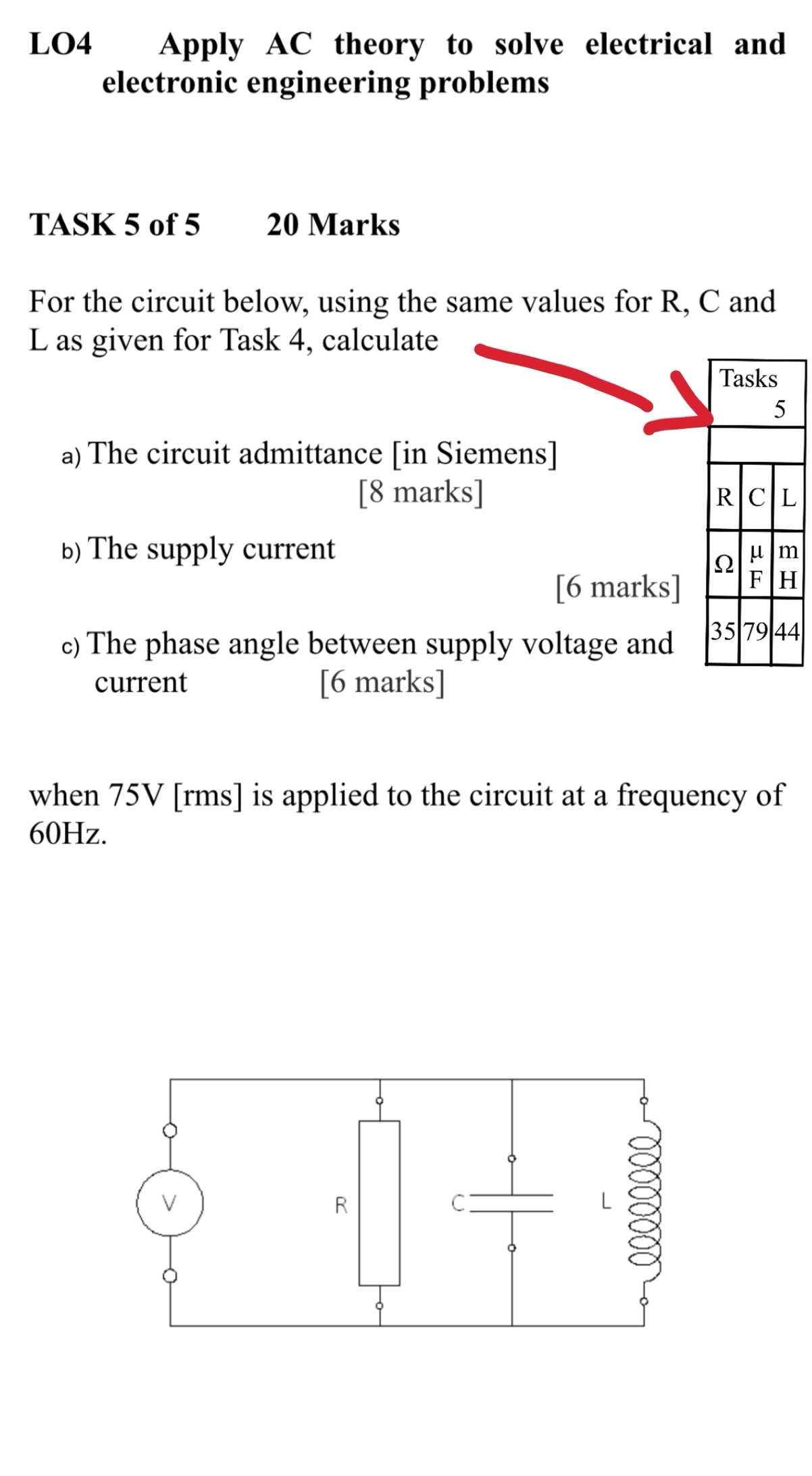 Solved Apply AC theory to solve electrical and electronic | Chegg.com