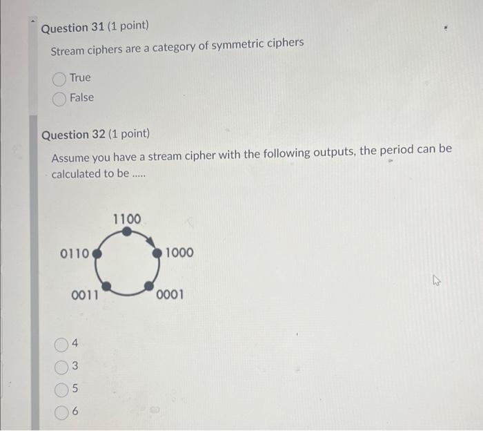 Solved Stream ciphers are a category of symmetric ciphers | Chegg.com