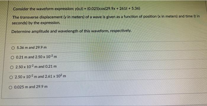 Solved Consider the waveform expression: | Chegg.com
