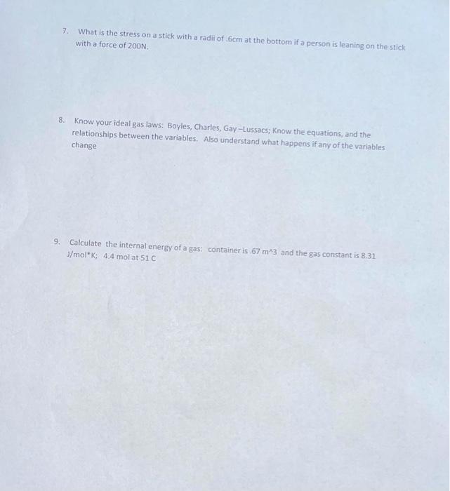 Solved can anyone answer these questions and give formulas | Chegg.com