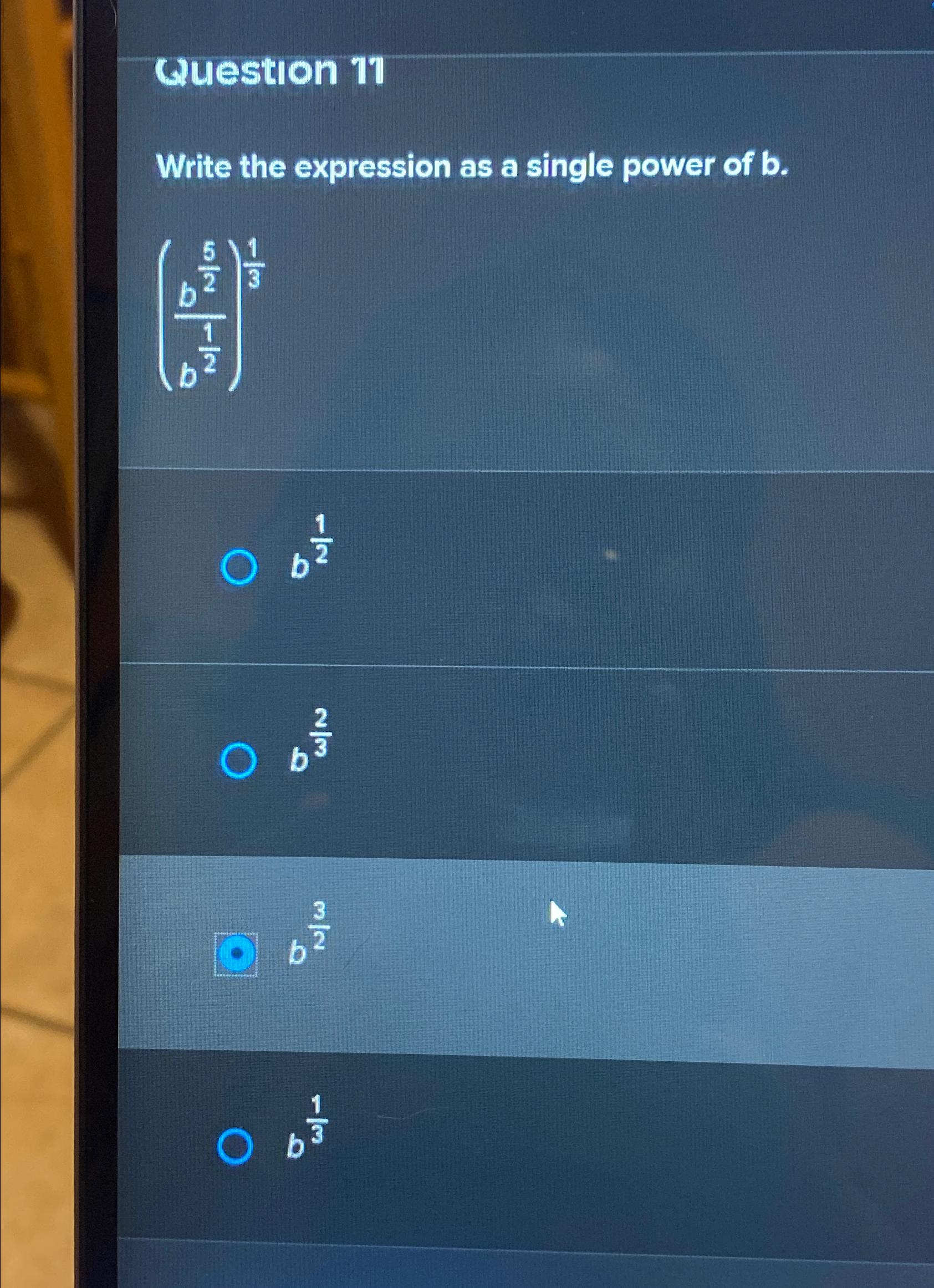 Solved Question 11Write the expression as a single power of | Chegg.com