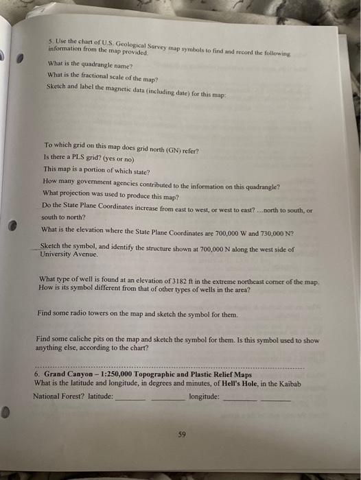 Solved Fame Lab 7 - Features of Maps Calculate map scales | Chegg.com