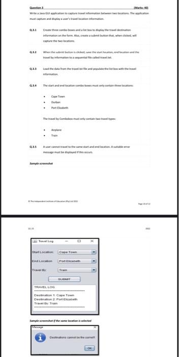 Solved Quesyion 3. Write a Java GUI application to capture | Chegg.com