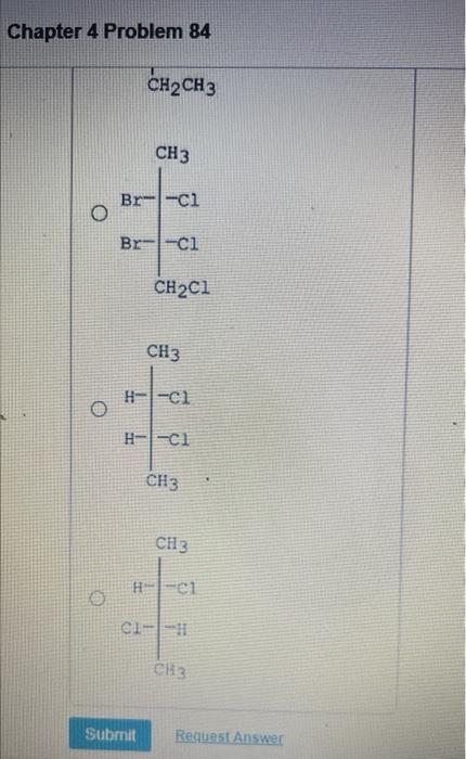Solved Which of the following is a meso compound?Chapter 4 | Chegg.com