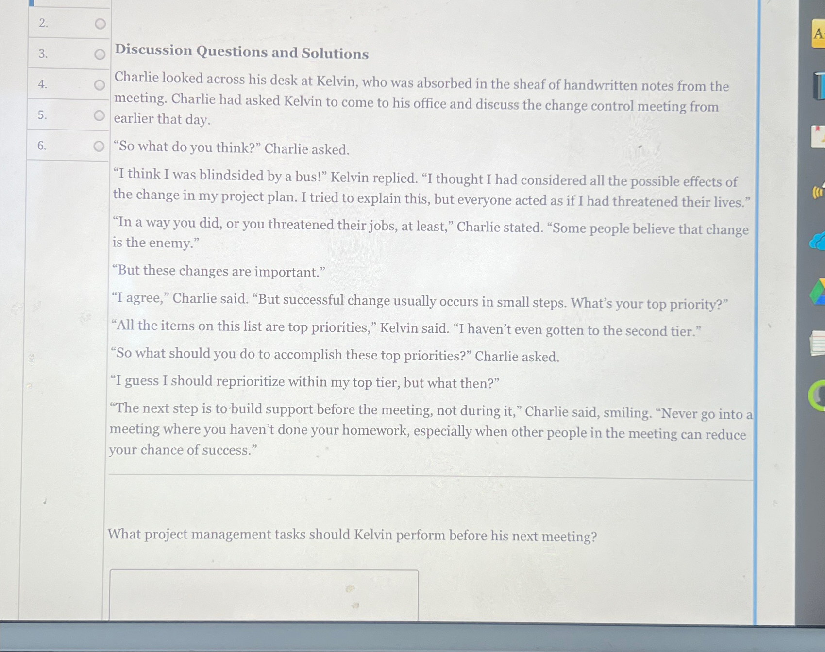 Solved Discussion Questions and Solutions4.Charlie looked | Chegg.com