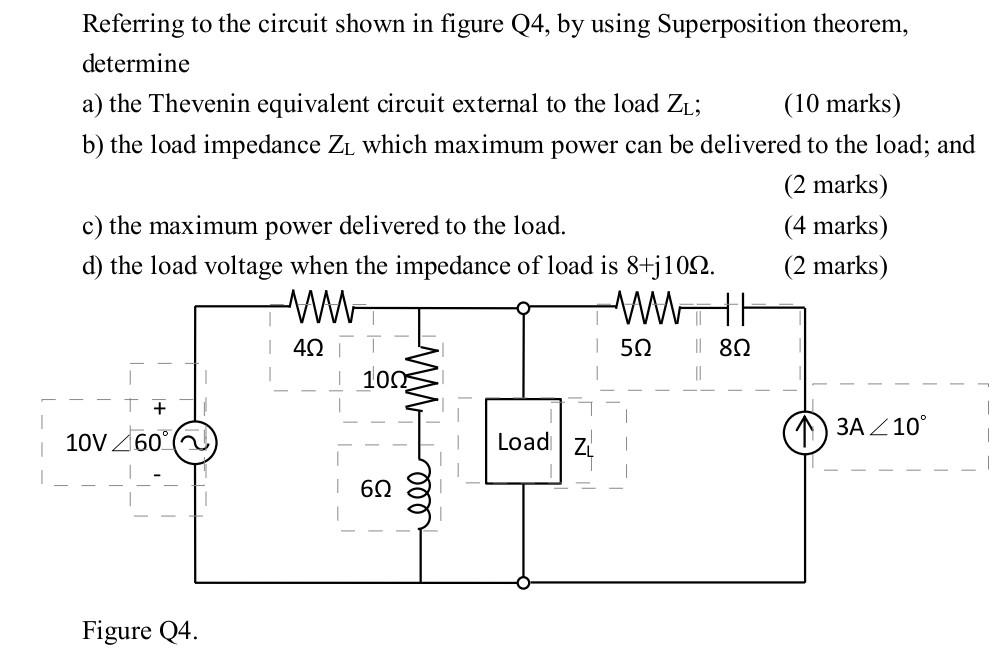 Solved Referring to the circuit shown in figure Q4, by using | Chegg.com