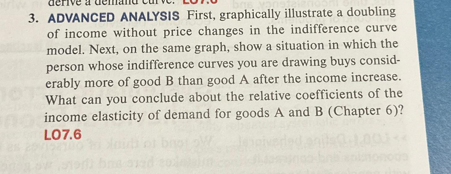 Solved ADVANCED ANALYSIS First, graphically illustrate a | Chegg.com