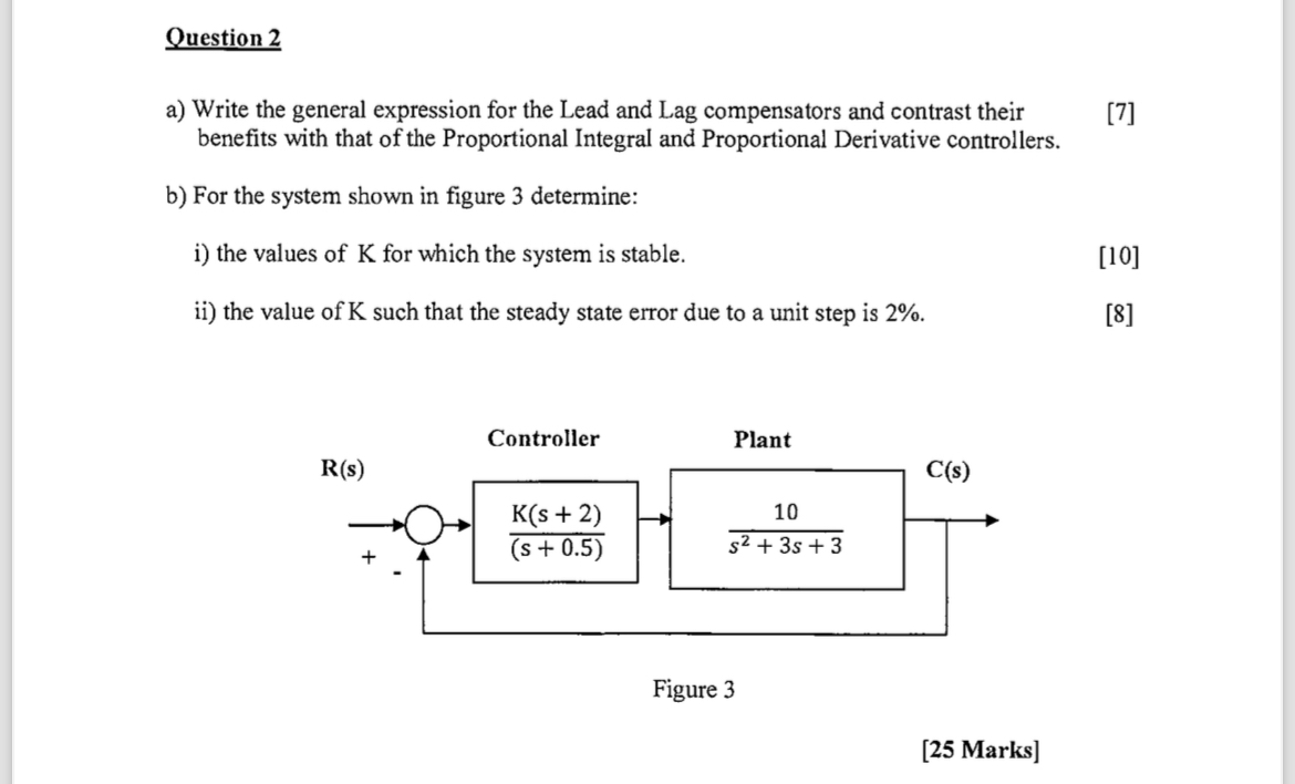 Solved Question 2a) ﻿Write the general expression for the | Chegg.com