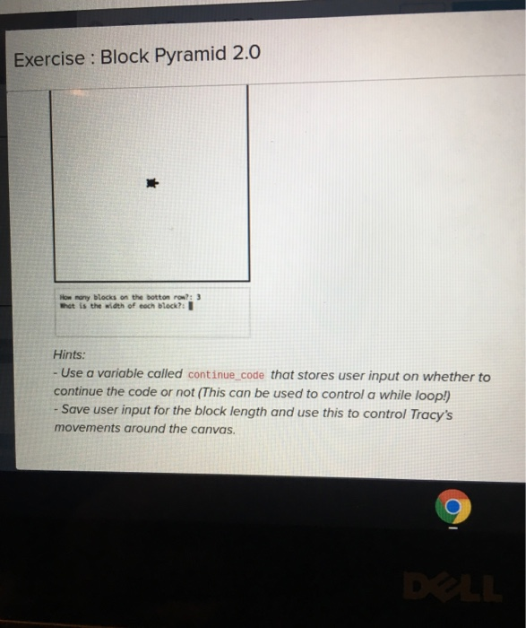 Exercise : Block Pyramid 2.0 Update the block pyramid | Chegg.com