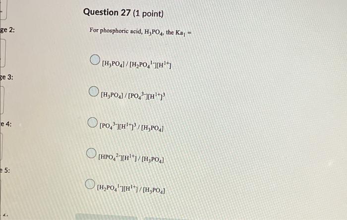 Solved Question 26 (1 point) What property would be | Chegg.com