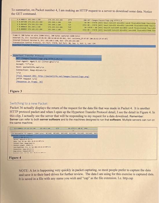 Wireshark exercise Note- this exercise goes along | Chegg.com