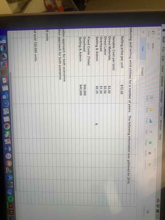 Solved Format Window Help 6 3 B 6.8368 ACC7 19-21 View 125% | Chegg.com