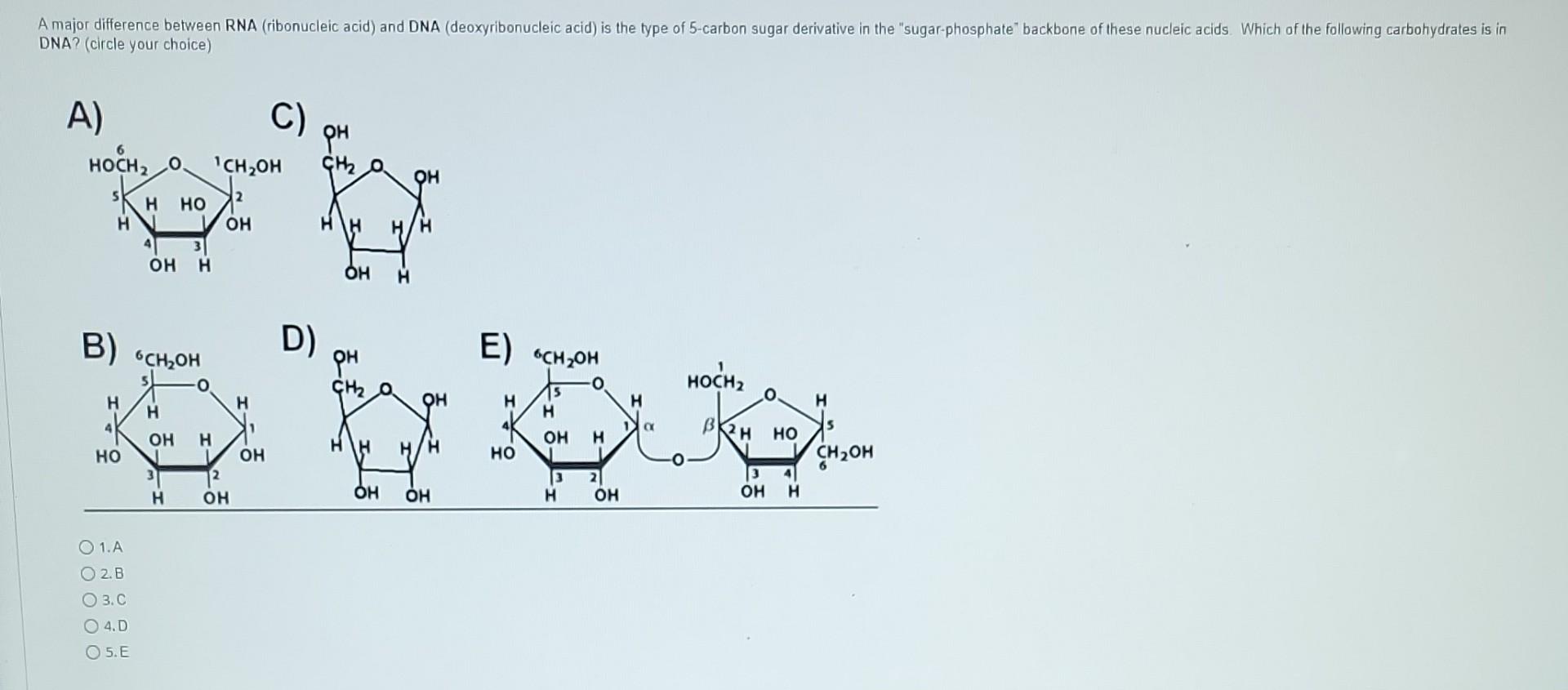Solved Here are 4 different Hexoses; the first is a form of | Chegg.com