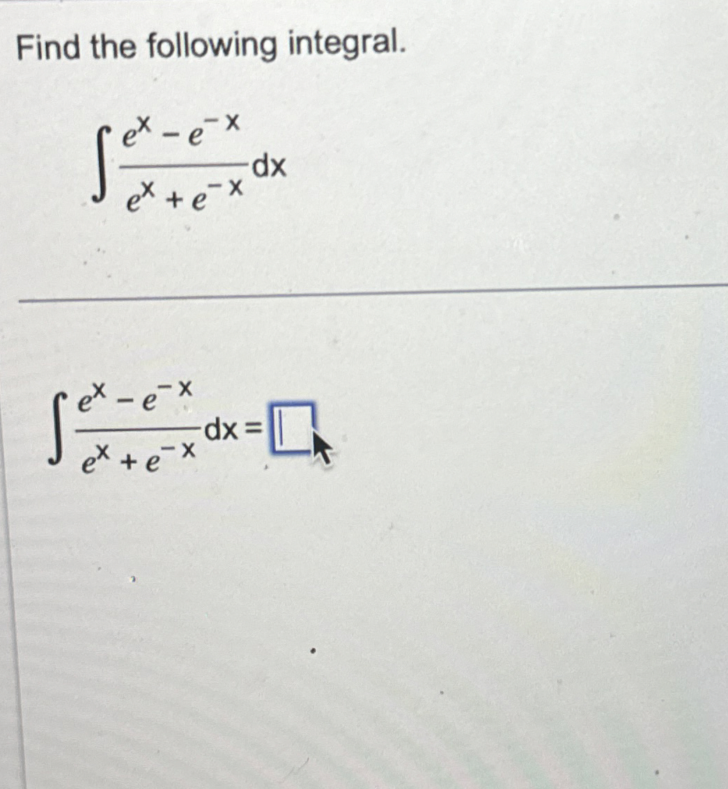 Solved Find the following | Chegg.com