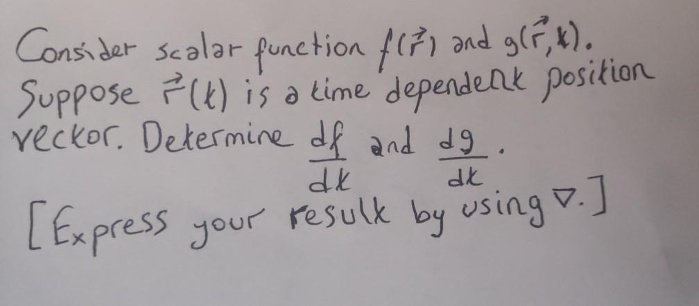 Solved Consider scalar function f(F) and g(f,x). Suppose | Chegg.com