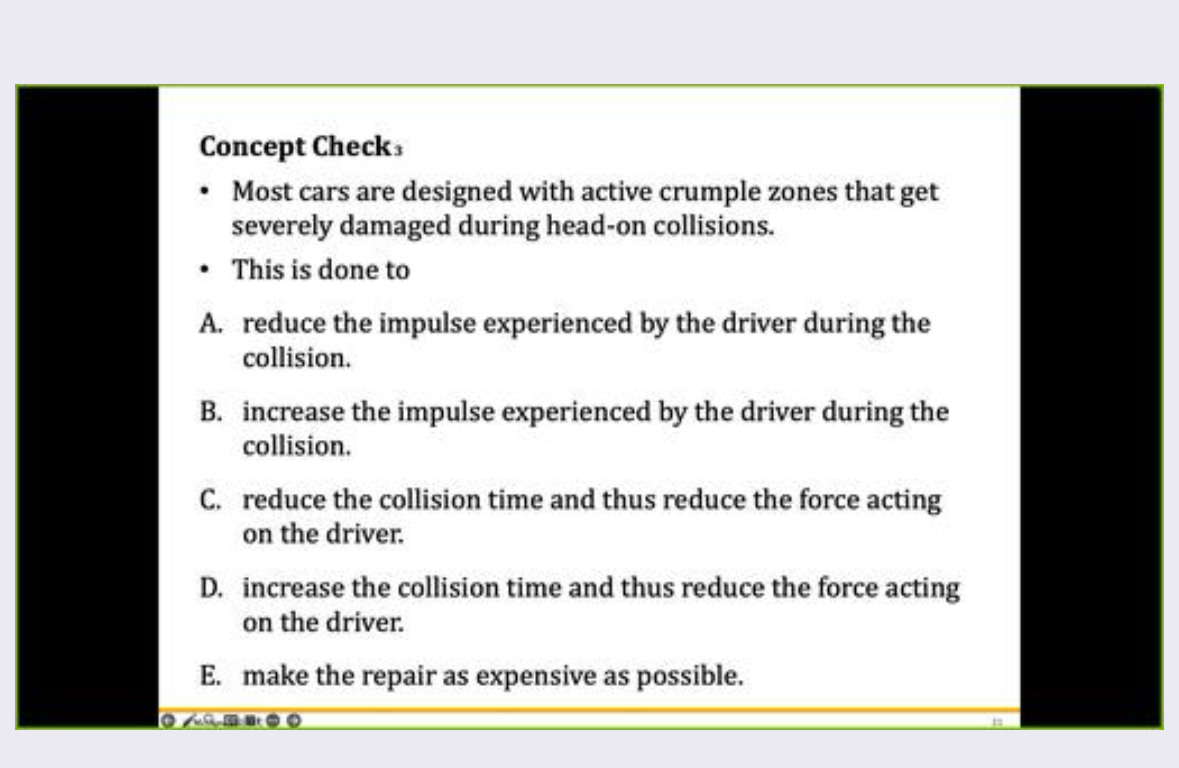 Solved Concept Check 3Most cars are designed with active | Chegg.com