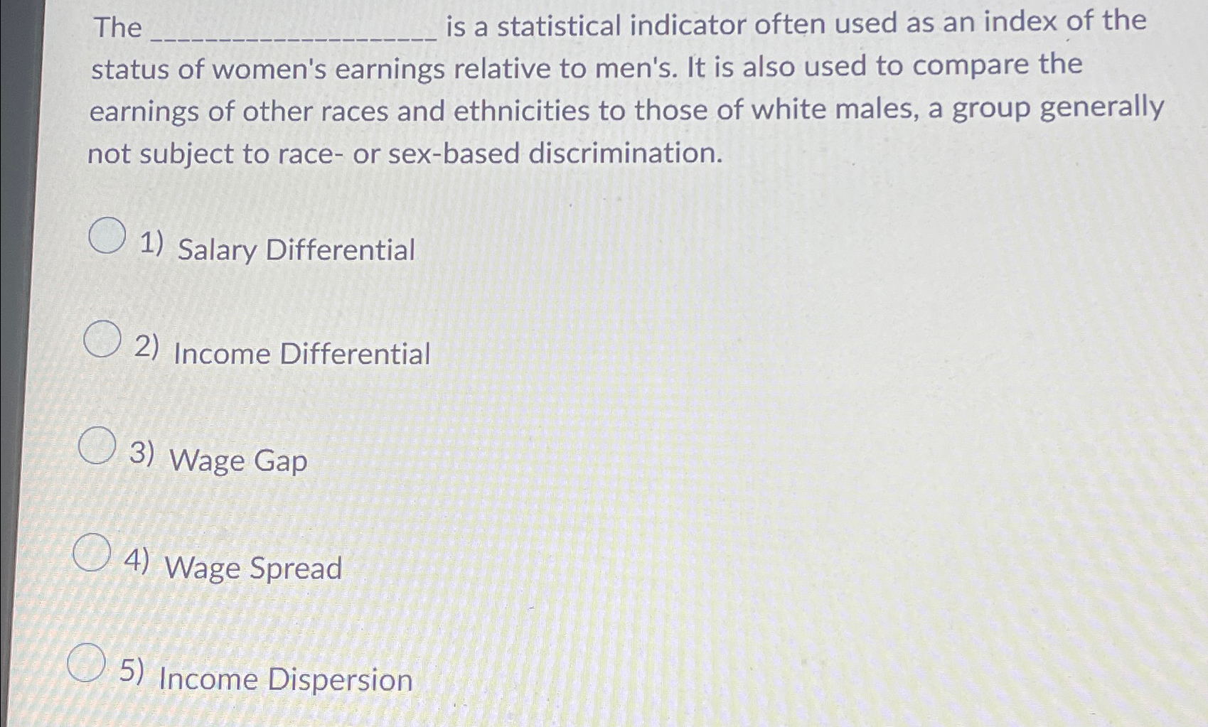 Solved The is a statistical indicator often used as an index | Chegg.com