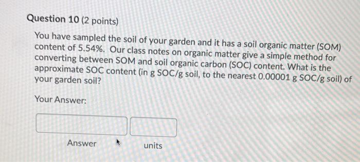 Solved Question 2 (2 points) The concept of a | Chegg.com