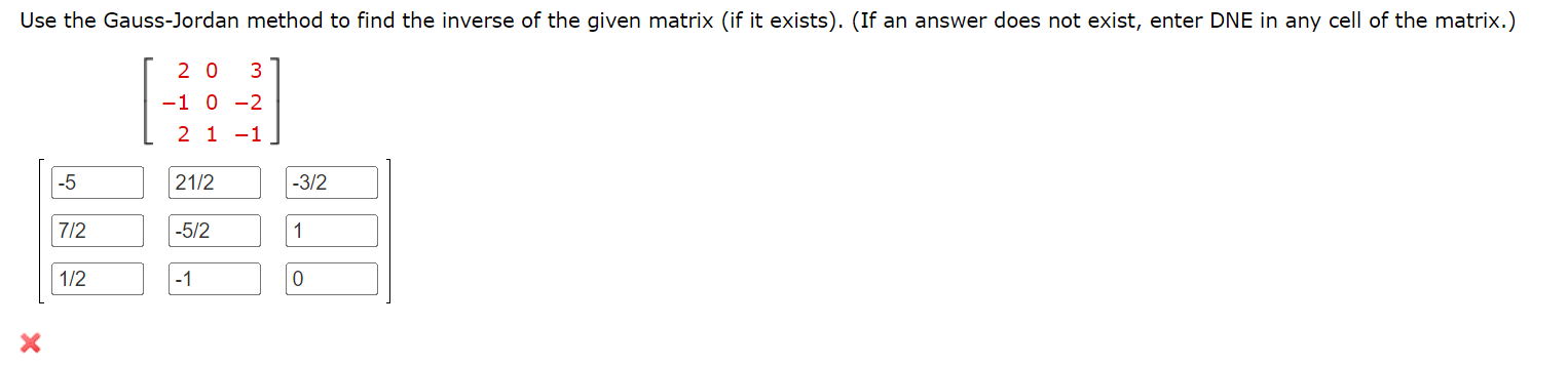 Solved Use the Gauss-Jordan method to find the inverse of | Chegg.com