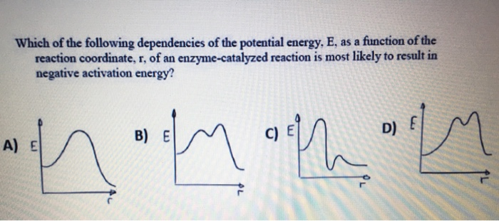 Solved Which of the following dependencies of the potential | Chegg.com