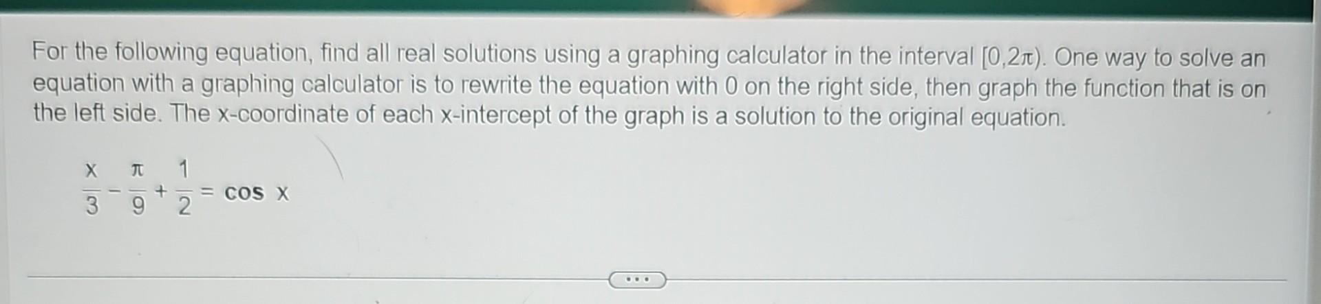 Solved For the following equation, find all real solutions | Chegg.com