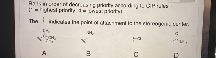 Solved Rank in order of decreasing priority according to CIP | Chegg.com