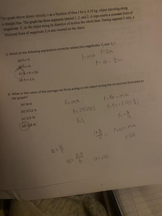 Solved Questions 5 and 6 use the dingrum below. The graph | Chegg.com