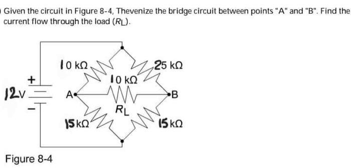 Solved | Given the circuit in Figure 8-4, Thevenize the | Chegg.com