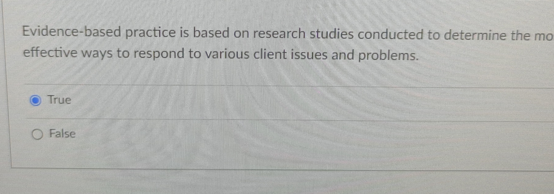 Solved Evidence-based practice is based on research studies | Chegg.com
