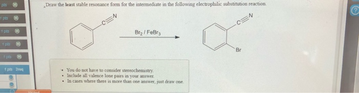 Solved Draw the least stable resonance form for the | Chegg.com