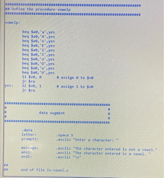 Solved Program #2: Write a SPIM assombly language program | Chegg.com