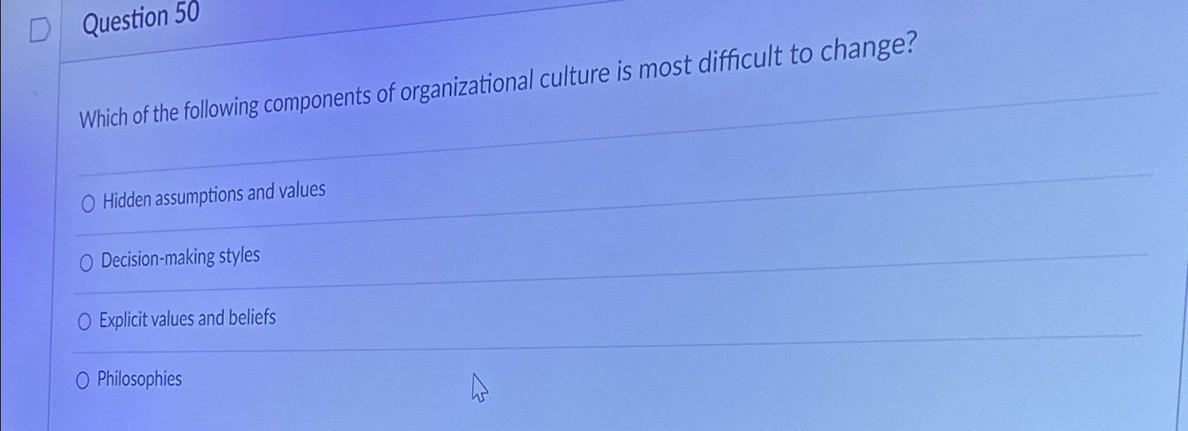 Solved Question 50Which of the following components of | Chegg.com